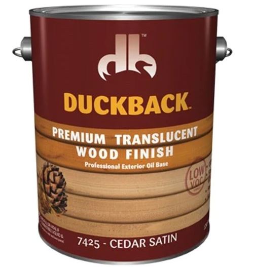 Superdeck - Duckback Premium Translucent Wood Finish - 7425 Cedar Satin ...